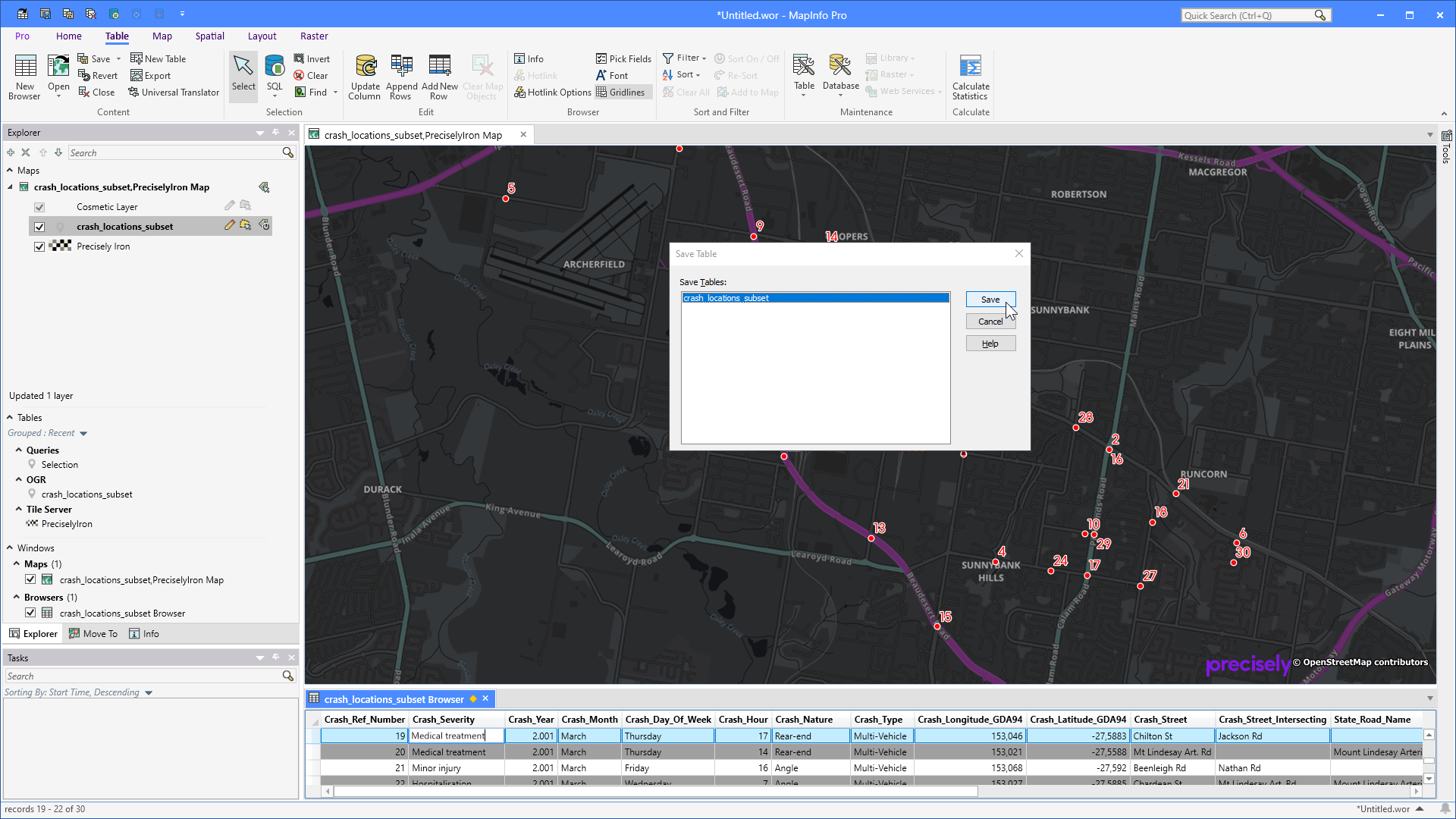 Улучшения в открытии CSV файлов в MapInfo Pro | mapinfo.ru